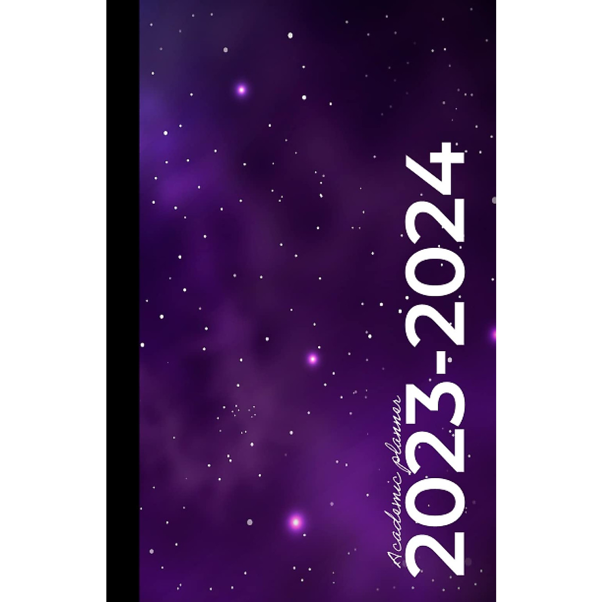 Academic Planner 2023-2024 Small | Galaxy Stars: July - June | Weekly & Monthly | US Federal Holidays and Moon Phases