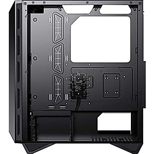 MSI MPG GUNGNIR 110R - Premium Mid-Tower Gaming PC Case - Tempered Glass Side Panel - 4 x ARGB 120mm Fans - Liquid Cooling Support up to 360mm Radiator - Two-Tone Design