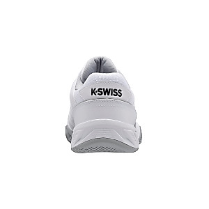 K-Swiss Men's Bigshot Light 4 Tennis Shoe, White/Highrise/Black, 11 M