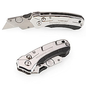 Olympia Tools 33-125 Turbofold Stainless Steel Utility Knife