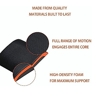 Max4out Ab Exercise Mat -Abdominal & Core Trainer Pad for Full Range of Motion, Portable Padded Shaped with Curved Back and Lumbar Support, Workouts Equipment for Sit Up, Push-Ups, Crunches