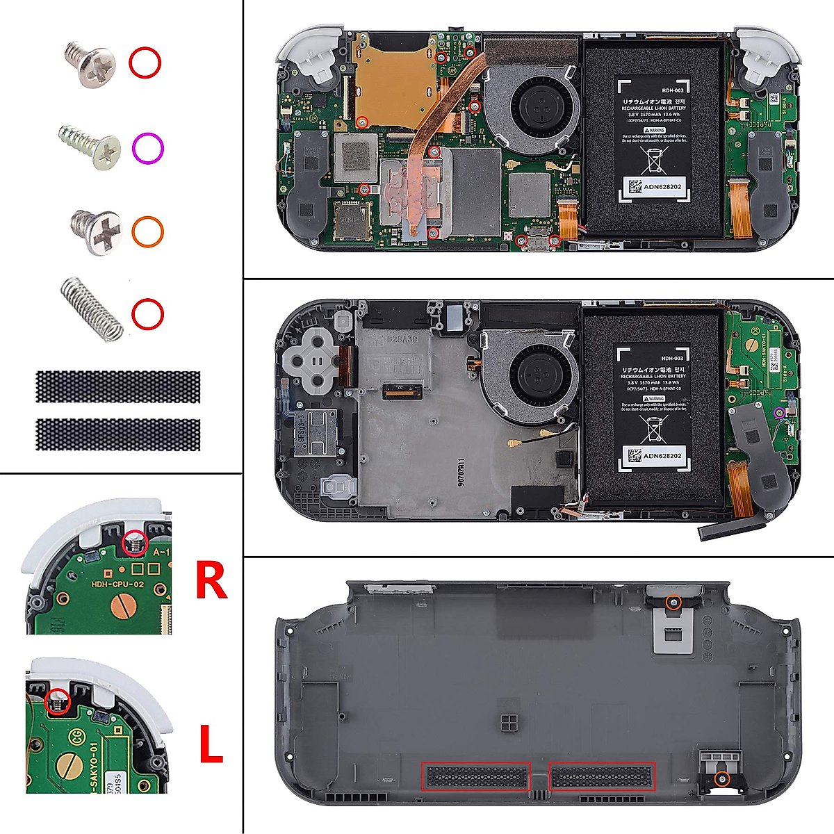 eXtremeRate Classic SNES Style DIY Replacement Shell for Nintendo Switch Lite, NSL Handheld Controller Housing w/Screen Protector, Custom Case Cover for Nintendo Switch Lite