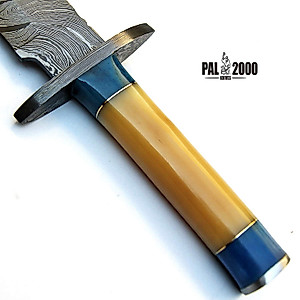 PAL 2000 HUNTING KNIVES KNI-9909 Custom Handmade Damascus steel 25 Inch Knife With Sheath