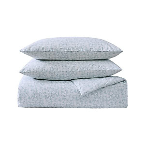 Tommy Bahama- Queen Duvet Cover Set, Reversible Cotton Bedding Set with Matching Shams, Coastal Home Décor (Koya Bay Blue, Queen)