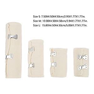 Baluue 4 Rolls Elastic Band Gauze Pads Non Woven Gauze Stretchy Gauze wrap self Adherent wrap cohesive Tape Gauze Adhesive Tape Medical Cloth roll Nylon Protection