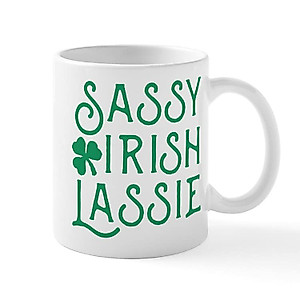 CafePress Sassy Irish Lassie Ceramic Mug Ceramic Coffee Mug, Tea Cup 11 oz