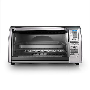 BLACK+DECKER 02648008504 Countertop Convection Toaster Oven, Silver, CTO6335S