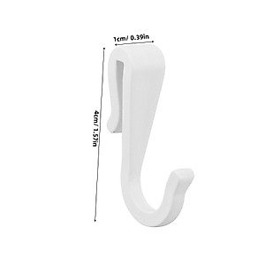 OFFSCH 6pcs Kitchen Shelf Hooks Cup Holder Cloth Hanger Towel Hook Utensil Hanger Towels Hooks Garage Utility Hooks Kitchen Cabinet Hooks S Shaped Hooks for Pot S Hooks Small Plastic