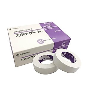 JOVISA JJ NICHIBAN Medical Grade Tape 24 Rolls | White Adhesive Eyelash Tape | Breathable for Eyelash Extension Supplies | 12mm x 7mm