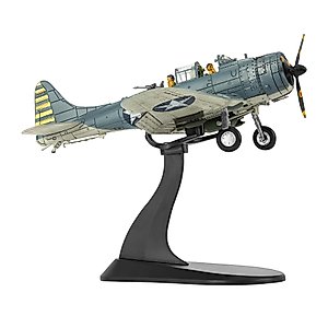 HANGHANG 1/72 Military Model Plane SBD-3 Dauntless （aged version） Alloy Fighter Plane Model Model Airplane for Collection and Gift