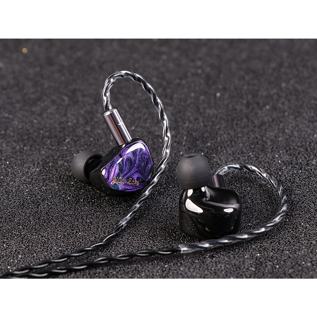 Linsoul Kiwi Ears Cadenza 10mm Beryllium Dynamic Driver IEM 3D Printed with Detachable Interchangeable Plug 0.78 2pin 3.5mm IEM Cable for Musician Audiophile (Perlude, Cadenza)