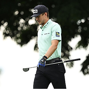 Lfzhjzc Golf Gloves,Multiple Color Sizes are Available, Left Hand (Pack of 2) (Color : Black, Size : 23size)