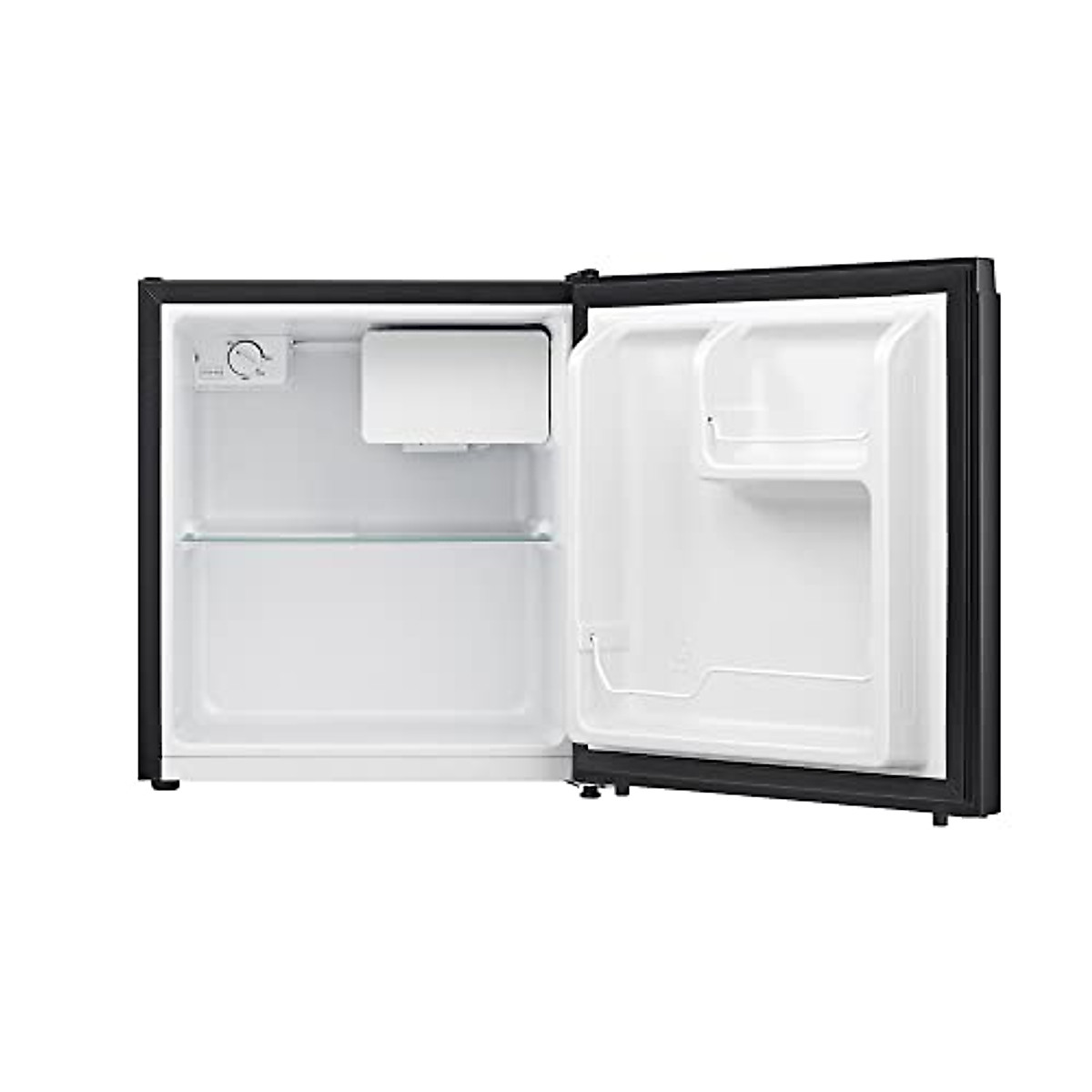 GOVIDA COOLHOME 1.6 Cu. ft. Single Door Mini Fridge, Black