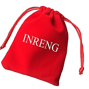 INRENG 6mm Men's Women's Stainless Steel Ring Fuck Off Inspirational Jewelry Biker Band Black Size 8