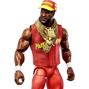 Mattel WWE Ultimate Edition Action Figure & Accessories Set, Mr. T 6-inch Collectible with 30 Articulation Points, Swappable Pieces & Entrance Gear