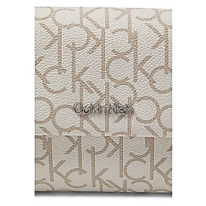 Calvin Klein Key Item Flap Signature Crossbody Vanilla/Khaki/Mushroom PROCESSING PROCESSING