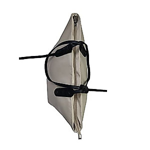 Tote Bag for Women Casual Commuter Handbag Nylon Single Shoulder Bag,Khaki