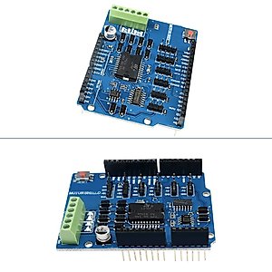 KOOBOOK 1Pcs L298P Shield R3 Motor Driver Module Expansion Board H-Bridge 2A for Arduino UNO 2560