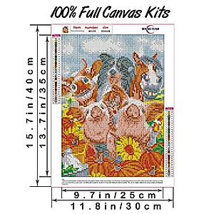 Matrutunb Diamond Painting Kits,Diamond Art Kit,5D Diamond Painting Kits for Adults Full Drill Round for Wall Decor,Gift,Relaxing