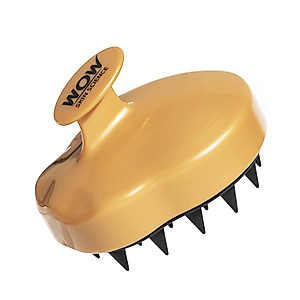 WOW Skin Science Scalp Massager Shampoo Brush for Effective Hair Care and Growth, Soft Silicone Bristles Scrubber, Massage Head in Shower for Stress to Relax, All Hair Types, Straight, Wavy, Curly,