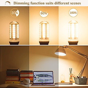 DiCUNO G8 Dimmable LED Bulb Flat Base 4W (40W Halogen Equivalent), Warm White 3000K, 450LM, Bi Pin Base Bulb Replacement for Under Counter, Under-Cabinet Light and Puck Light, 6 Pack