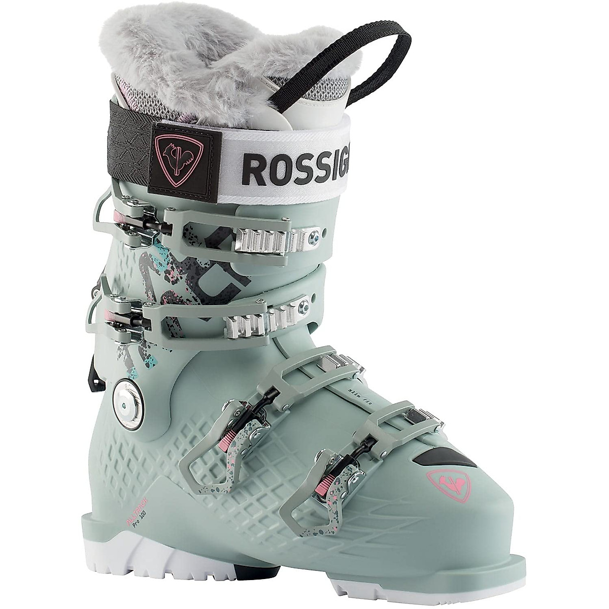 Rossignol Alltrack Pro 100 Womens Ski Boots Shadow Green 6.5 (23.5)
