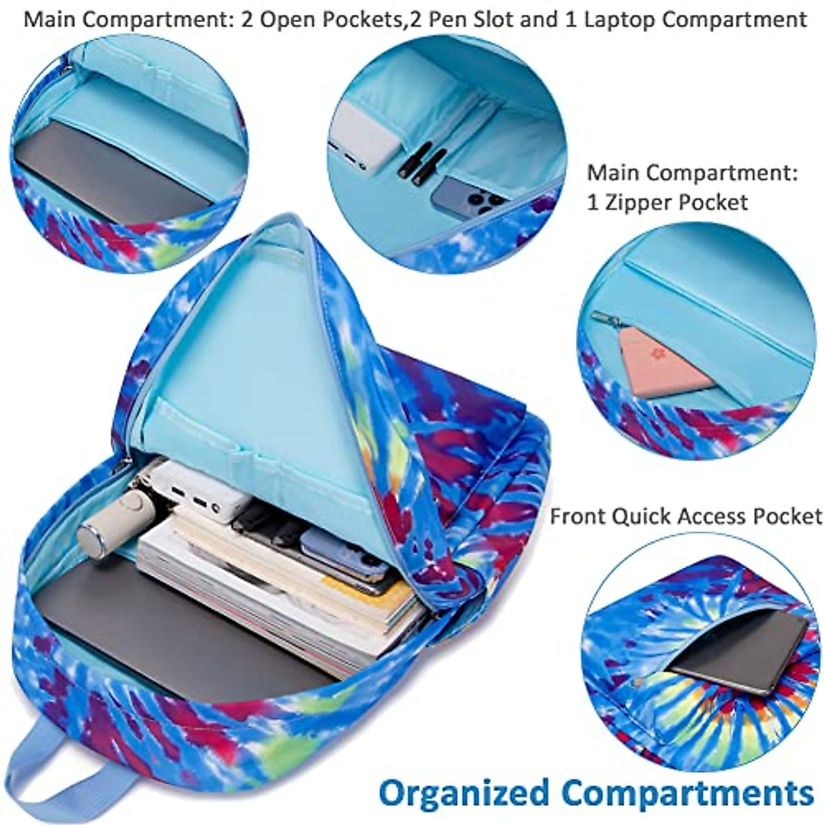 Meisohua School Backpack for Girls Elementary Middle School Bookbag Kids Backpack for Girls Teen Girls Casual Backpack Water Resistant