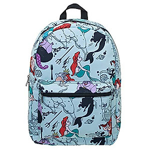 Disney The Little Mermaid Sublimated Print Backpack