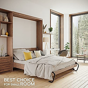 FIXA TOOLS Murphy Bed Queen Size, Hardware Kit Cabinet Wall Bed Folding Bed, Mounting Wall Springs Mechanism Heavy Duty Support Hardware DIY Kit for Murphy Queen Bed Vertical