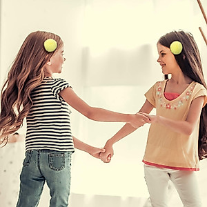 Colorful Fluffy Fur Pom Pom Hair Clips and Barrettes for Toddlers, Baby Girls, and Women - 12 Pieces, 2", Fall/Winter Hair Accessories