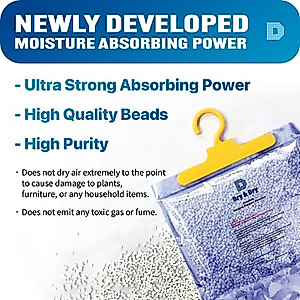 Dry & Dry 9 Packs [Net 7 Oz/Pack] Moisture Absorbers Dehumidifiers for Home Dehumidifier for Basement Dehumidifiers for Bedroom Small Dehumidifiers - Dehumidifiers Moisture Absorbers
