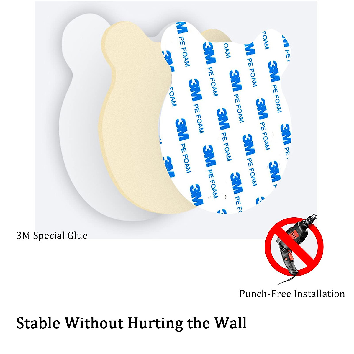 Child Safety Cabinet Locks, Cabinet Wall Anchors Protect Toddler and Pet from Falling Furniture, 2-Pack Baby Anti-Tip Furniture Anchor Straps, for Cabinets Drawers Fridge, Easy Installation（White）…