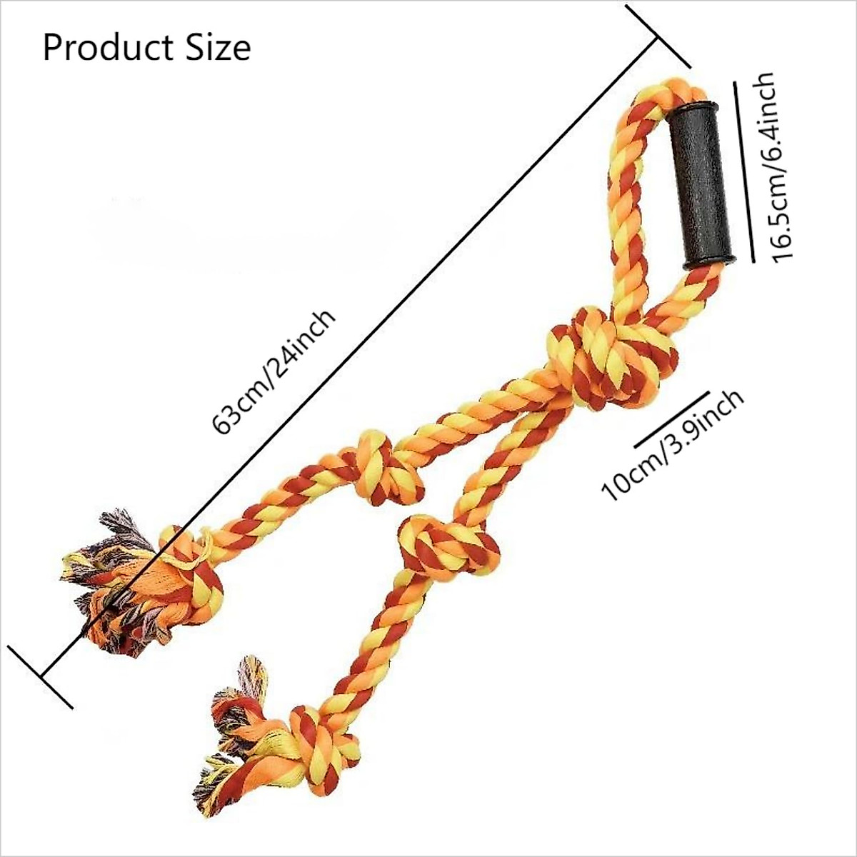 YORUWAN Dog Rope Toys for Aggressive Chewers Large Breeds, Interactive Toys,Tough Dog Chew Toys for Large and Medium Dogs, Indestructible Dental Cleaning Dog Tug of War Toys (Purple)