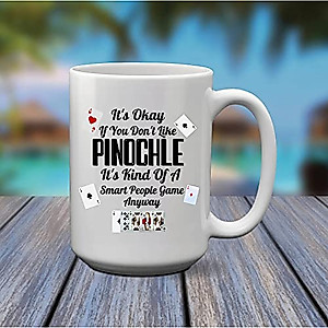 Humorous Sarcasm Saying Playing Card Gift for Smart People 11oz 15oz White Coffee Mug