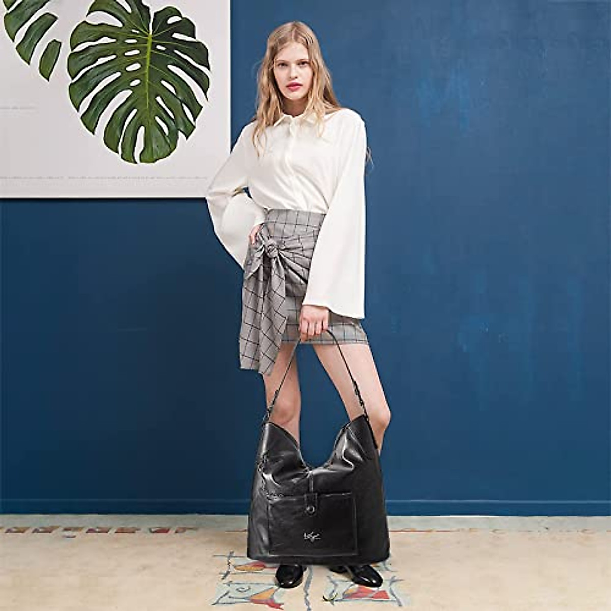 Handbags for Women Large Leather Ladies Hobo Bag Fashion Handbag Wallet Shoulder Bag