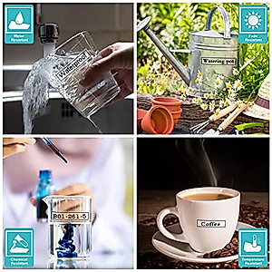 Compatible for Brother TZ Tape 12mm 0.47 Laminated White and Clear Tape, TZe-231 TZe-131 Label Maker Tape for PTH100 PTD210 PTD200 PTD600 PTD400