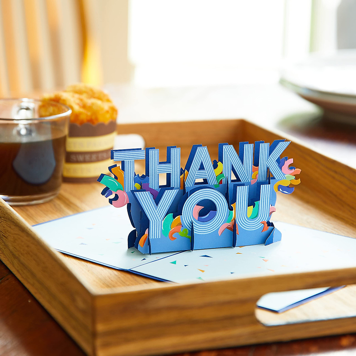 Lovepop Confetti Thank You Pop Up Card, 5x7-3D Greeting Card, Thank You Card, Pop Up Love Card, Thinking of You Cards, Retirement Card