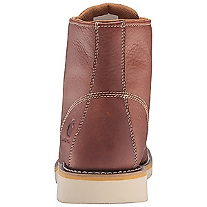 Carhartt mens 6 Inch Waterproof Wedge Soft Toe Work Boot, Tan, 9.5 US