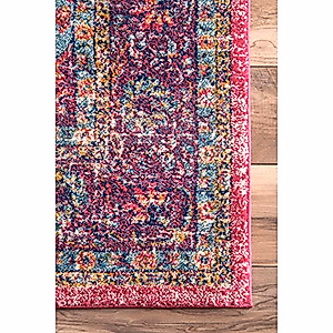 NuLOOM Verona Vintage Persian Area Rug, 4' x 6', Pink