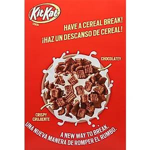 KIT KAT Chocolatey Cereal, Breakfast Cereal Made with Whole Grain, 11.5 oz