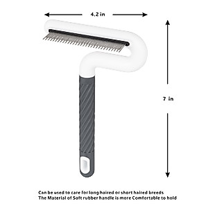 ﻿TailGurus Flea Comb For Cats & Dogs-Premium Flea Comb for Cats & Dogs-Cat Brush for Shedding & Dog Brush for Long Haired Dogs - Ideal for Indoor Cats & Shedding Dogs - Water-Resistant Design(TG2038)
