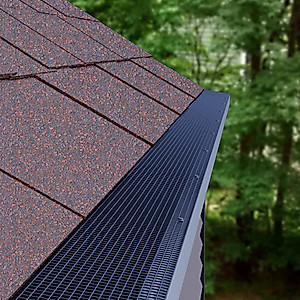 Powrocket Gutter Guard,4" 5" Leaf Protection Gutter Cover,30 Count Stainless Steel Mesh Gutter Covers,Prevents Roof Clogged Downspouts,Easy to DIY,Total Covers 96 Feet White