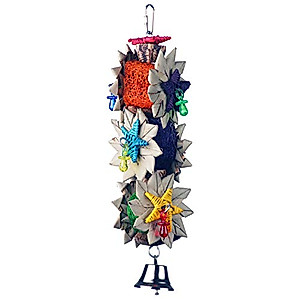 Super Bird Creations SB1098 Palm Star Bird Toy, Medium Bird Size, 13" x 3.5" x 3.5"