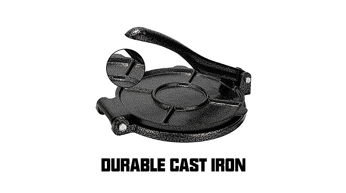 Roastove 7.5" Cast Iron Tortilla Press | Durable & Easy