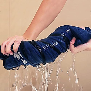 Nobleza Dog Towel, Super Absorbent Large Pet Towel with Hand Pockets, Microfiber Quick Drying Dog Towels for Drying Dogs, Mazarine