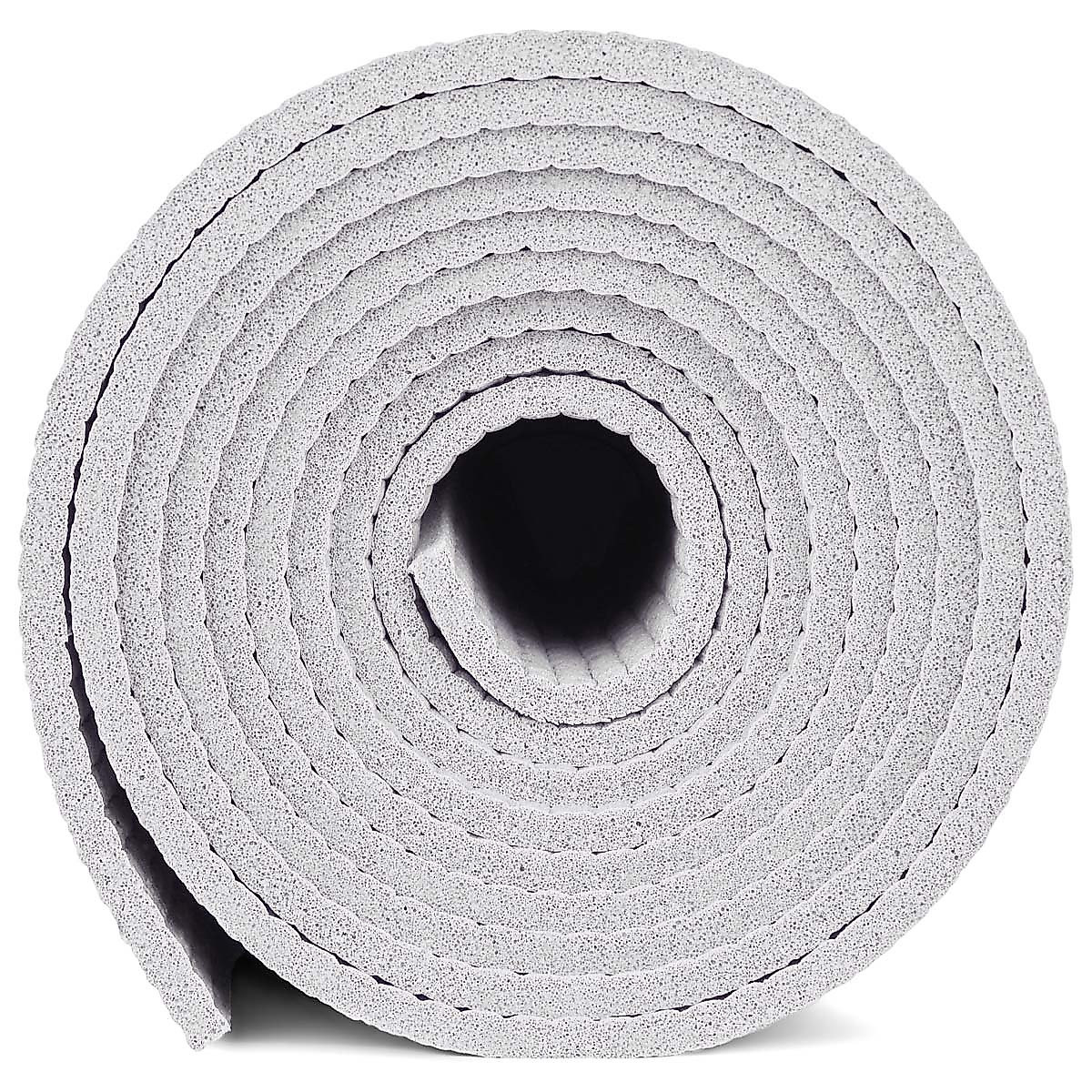 YogaAccessories 1/4" Thick High-Density Deluxe Non-Slip Exercise Pilates & Yoga Mat, White