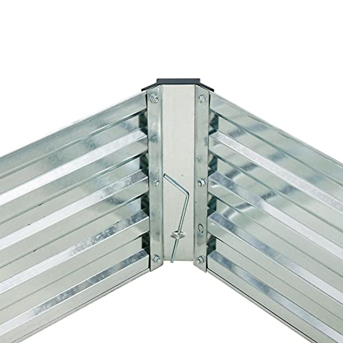 DIIYIV Galvanized Raised Garden Bed,Planter Raised Beds,Outdoor Garden Boxes,Large Metal Planter Box for Vegetables Flowers Herb,1 Pack 2pcs 8x4x1FT