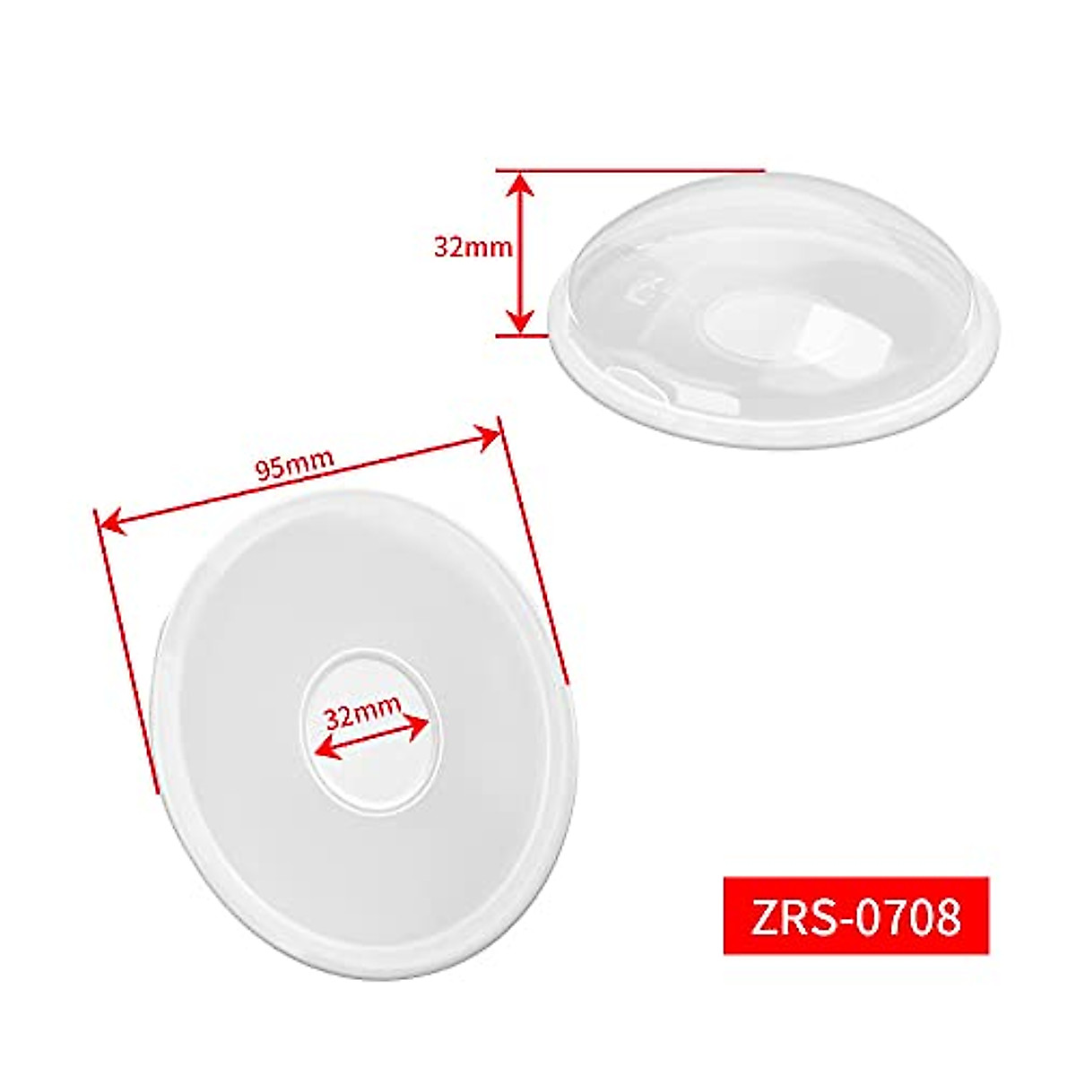 Chargenyang Breast Shells Nursing Cups Milk Saver Protect Sore Nipples for Breastfeeding Collect Breastmilk Leaks for Nursing Moms Soft and Flexible Silicone Material Reusable, 2-Pack