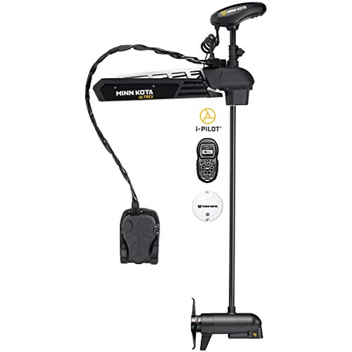 Minn Kota 1368871 Ultrex Freshwater Cable & Electric-steer Bow-Mount Motor with MEGA Down Imaging, Digital Maximizer & i-Pilot GPS, 112 lbs Thrust, 52" Shaft,