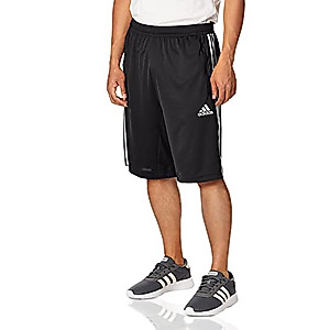 adidas mens Designed 2 Move 3-stripes Primeblue Shorts, Black/White, Large US
